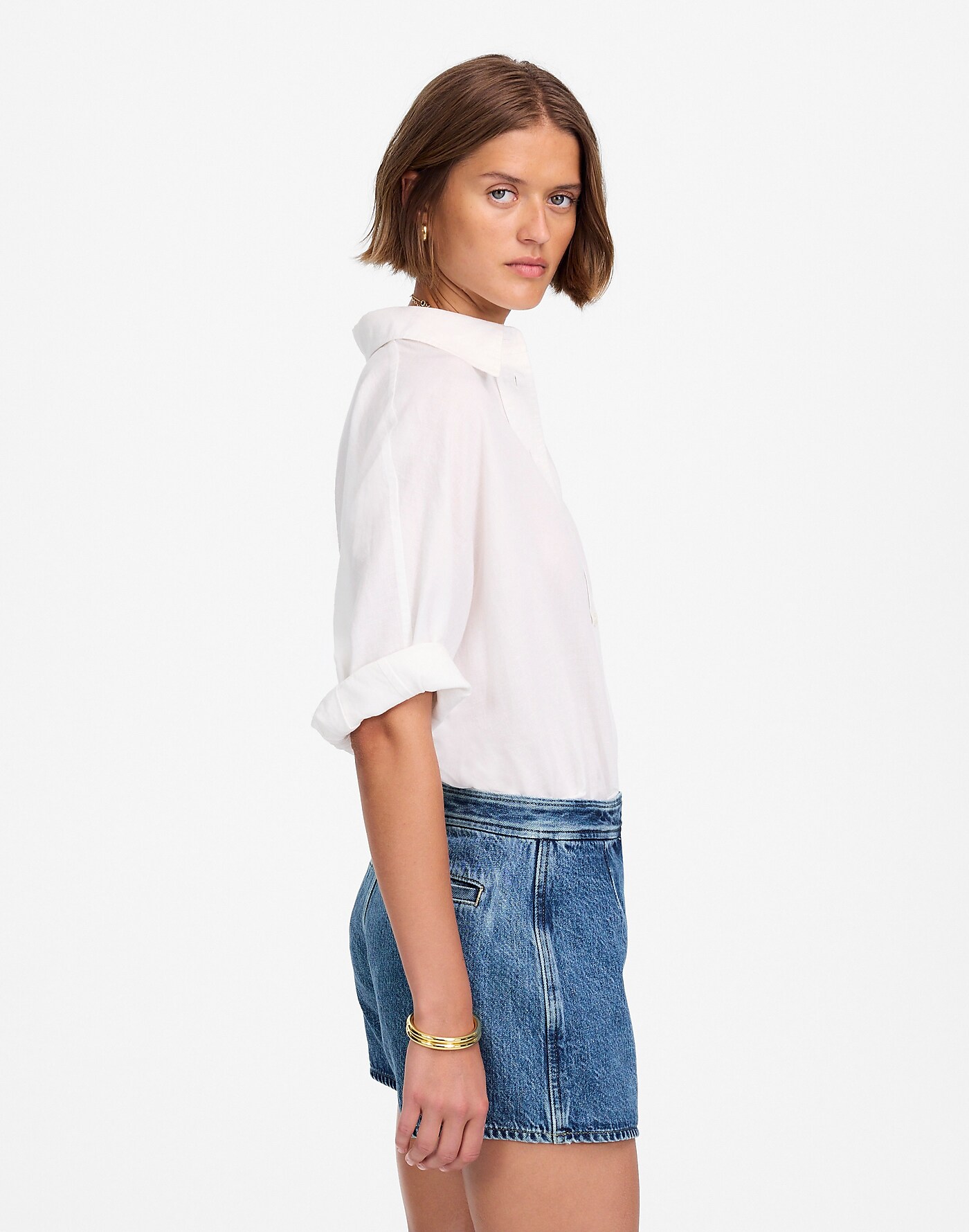 Denim Micro Mini Skort In Northam Wash - Madewell